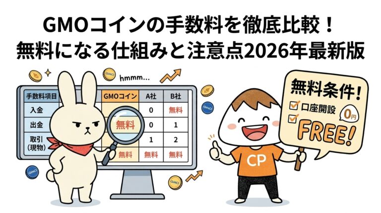 GMOコインの手数料を徹底比較！無料になる仕組みと注意点2026年最新版 │ 仮想通貨プレミアム